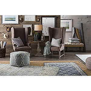 Hauteloom Herndon Sea Grass Jute Rug - Natural Fiber Sisal Area Rug - Natural Farmhouse Look Carpet - Rattan Wicker Look Carpet - Brown - 6' x 9'