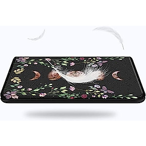 EDGFRTOIO for All New Kindle (11th Generation-2022 Release) Case 6" E-Book Reader Cover, Premium PU Leather Smart Folio Case Folding Stand Cover for Kindle 11 2022/2023, Flowers Moon Phase Stars Sky