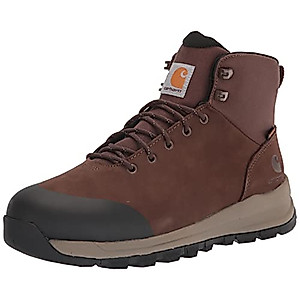 Carhartt Men's Outdoor WP 5" Alloy Toe Hiker Boot FH5520-M, Dark Brown, 11.5 W
