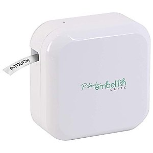 Brother P-Touch Embellish Elite Connectable Decorative Ribbon and Tape Color Printer (PTP715EBT)