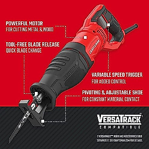 CRAFTSMAN Reciprocating Saw, 7.5 Amp, 3,200 RPM, Corded (CMES300)