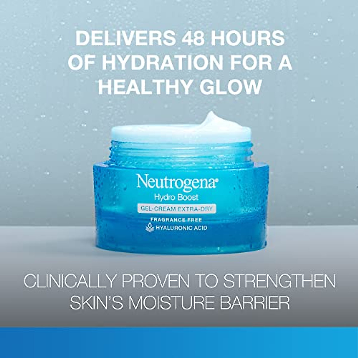 Neutrogena Hydro Boost Face Moisturizer with Hyaluronic Acid for Extra Dry Skin, Fragrance Free, Oil-Free, Non-Comedogenic Gel Cream Face Lotion, 1.7 oz