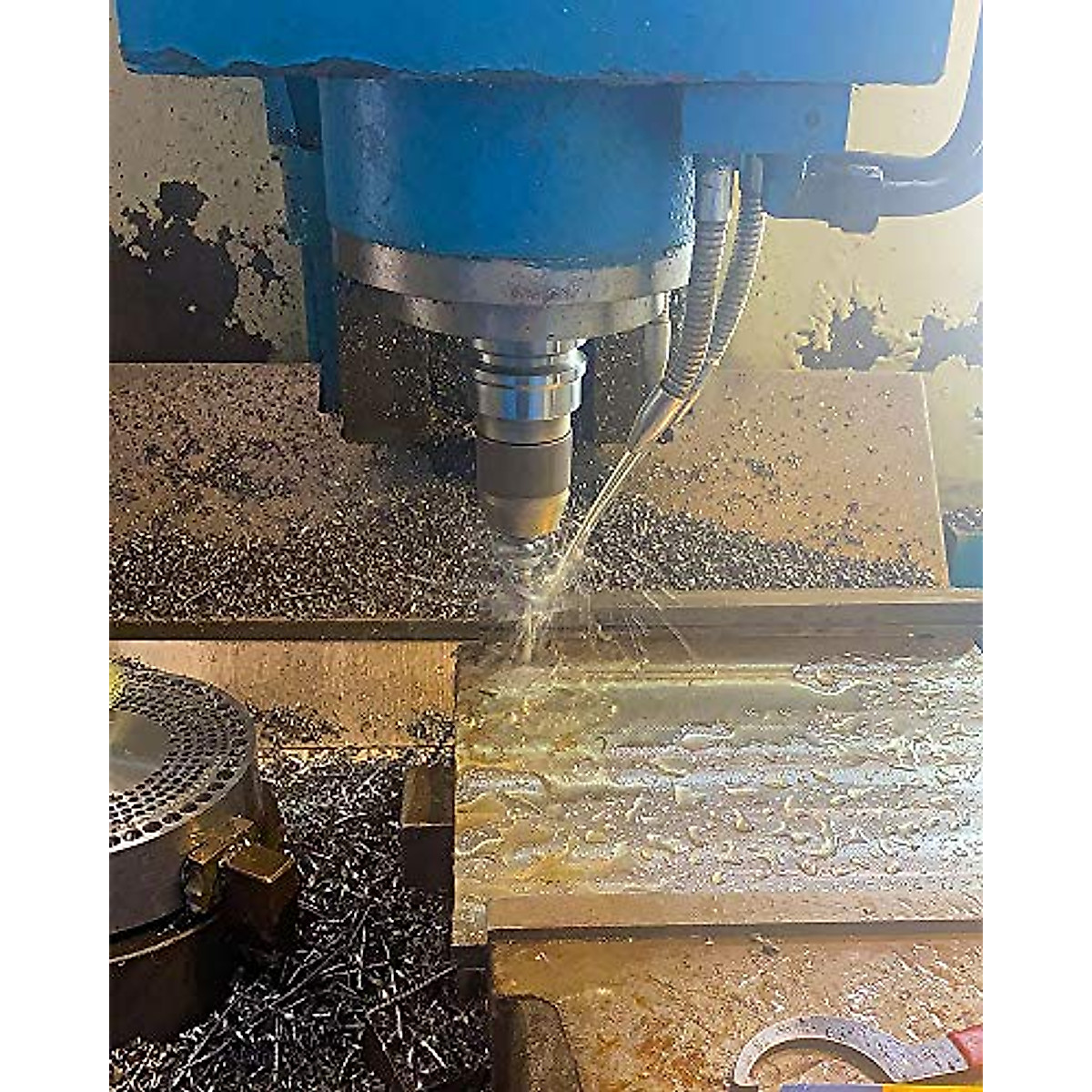 MAXTOOL 17/64" 5pcs Identical Jobber Length Drills HSS M35 Twist Drill Bits 5% Cobalt Fully Ground Golden Straight Shank Drills; JBF35G10R17P5