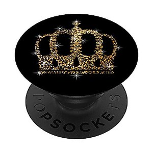 Crown Queen King Princess Prince Royal - Crown PopSockets PopGrip: Swappable Grip for Phones & Tablets