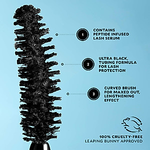 Velour Lashes Pretty Big Deal Lash Boosting Mascara with Peptides - Effective 3-in-1 Tubing Mascara, Lash Protector, and Enhancement Serum to Nourish Eyelashes - Premium Luxury Beauty Products