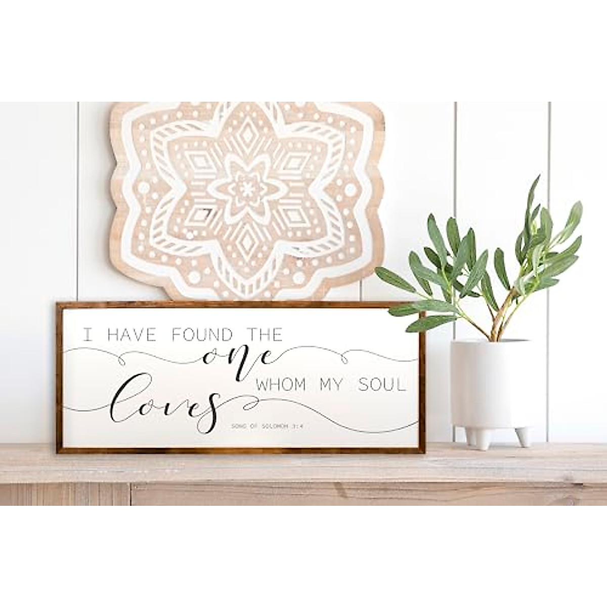 10x20 inches, I Have Found The One Whom my Soul Loves Sign - Bedroom Signs Above the Bed - Bedroom Signs - Bedroom Decor - Signs for Above Bed - Song of Solomon Sign - Master Bedroom Wall