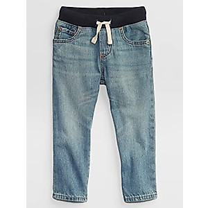 GAP Baby Boys Pull-on Slim Jeans, Medium Wash, 0-3 Months US