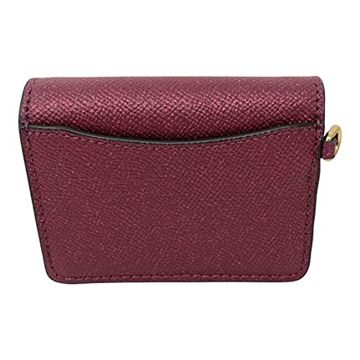 COACH Boxed Mini Wallet on Chain in Black Cherry