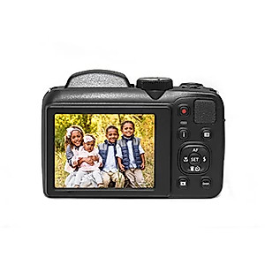 KODAK PIXPRO Astro Zoom AZ255-BK 16MP Digital Camera with 25X Optical Zoom 24mm Wide Angle 1080P Full HD Video and 3" LCD (Black)