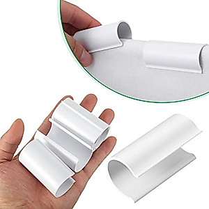 32 Pieces White Snap Clamp for PVC Pipe Greenhouses, Row Covers, Shelters, Bird Protection, 2.4 Inches Long (for 1 Inch PVC Pipe)