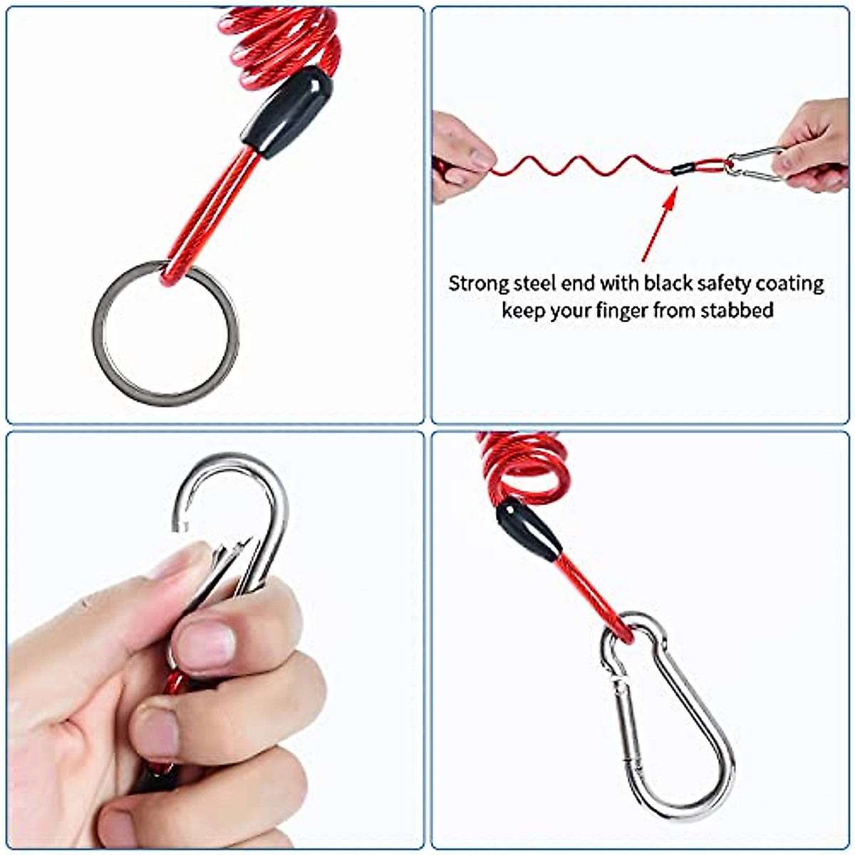 Trailer Breakaway Switch, Briidea 4ft Breakaway Coiled Cable with Electric Brake Switch for RV Towing Trailer