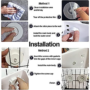 kathson Rabbit Hay Feeder Hay Manger Less Wasted Grass Holder Rack Removable Stainless Steel Crate Bowl Water Food Feeder for Rabbits Bunny Chinchilla Guinea Pigs