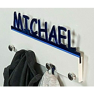 Personalized Coat Hanger Rack Bag Hat Towel Backpack Sweatshirt Jacket Hook Organizer Wall Door Decor, One of A Kind, Custom Made to Order, with Your Name On It!