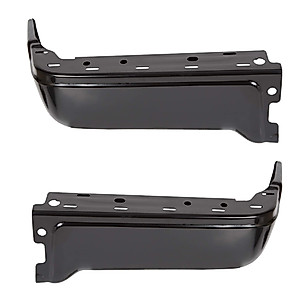 HECASA Rear Bumper End Face Bar Compatible with 2009-2014 Ford F150 Styleside Black Driver Passenger Side W/O Sensor Hole Replacement For FO1102375-2 Packages