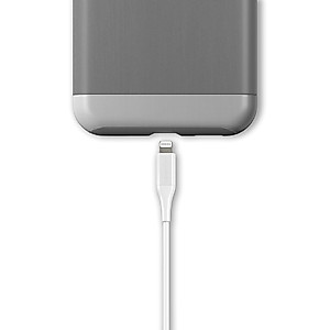 Amazon Basics USB-A to Lightning ABS Charger Cable, MFi Certified Charger for Apple iPhone 14 13 12 11 X Xs Pro, Pro Max, Plus, iPad, 10,000 Bend Lifespan, 6 Foot, White