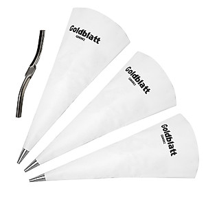 Goldblatt 4 Pieces Tile Grout Masonry Mortar Bag Set, includes 3 Pieces Tear Puncture Resistant Grout Bag & 1 Piece Brick Jointer for Tile Installation Work
