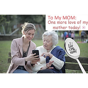 I Love You Mom Spoon Engraved Stainless Steel for Mom Mother Coffee Tea Lover Gift, Best Mom Mother Mommy Gifts for Birthday Mothers Day Christmas Presents