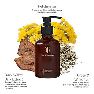 True Botanicals Clear Nourishing Cleanser | Gently Moisturizes & Refreshes Dry Skin | Oily & Sensitive Skin Types | Dermatologist Tested, All Natural, Vegan, Clinically Proven | 4 fl oz | 118 ml