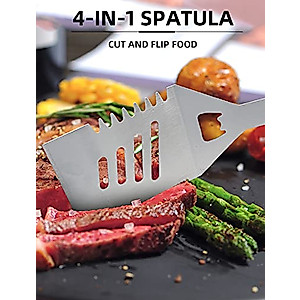 Grilljoy 22Pcs Premium Grill Tools Set, Grill Kit with BBQ mats in Aluminum Case, Professional BBQ Accessories Set for Outdoor Camping, Grill Set for Men Women