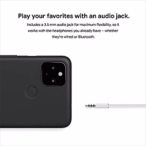Google Pixel 4a with 5G - Android Phone - New Unlocked Smartphone with Night Sight and Ultrawide Lens - Just Black