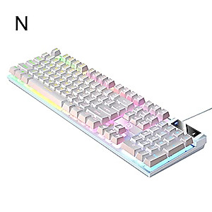 Keyboard K500 Wired Keyboard Backlight Mechanical Feel Color Matching 104 Keys Computer E-Sports Gaming Keyboard for Desktop PC Keyboard Computer Peripherals