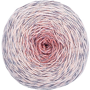 RED HEART E886.9282 It's A Wrap Sprinkles yarn Peach Cobbler