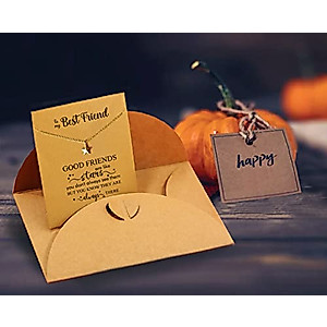 Gifts for Best Friend Star Necklace for Women Girls Friendship Necklace with Gift Card(Star)