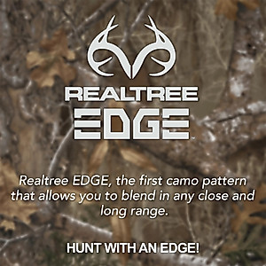 Realtree Men's Essential Camo Lightweight Performance Short Sleeve Shirt (RT Edge, Large)