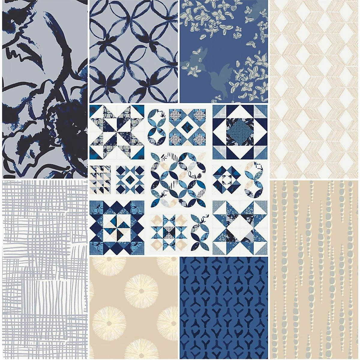 Riley Blake Designs Riley Blake Watermark Fat Quarter Bundles 24pcs, Multi Yard