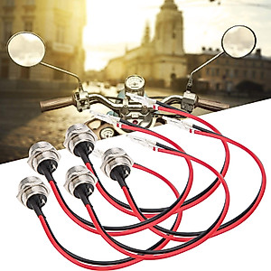 5pcs Scooter Charger Port, 3-Pin Inline Round Charger Connector with for Electric Self-Balancing Scooter