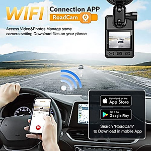 Losfom 4K Dash Cam, Body Camera Built-in 128G & 3500mAh Battery with 11 Hours Recording, Wi-Fi Waterproof Camera with GPS