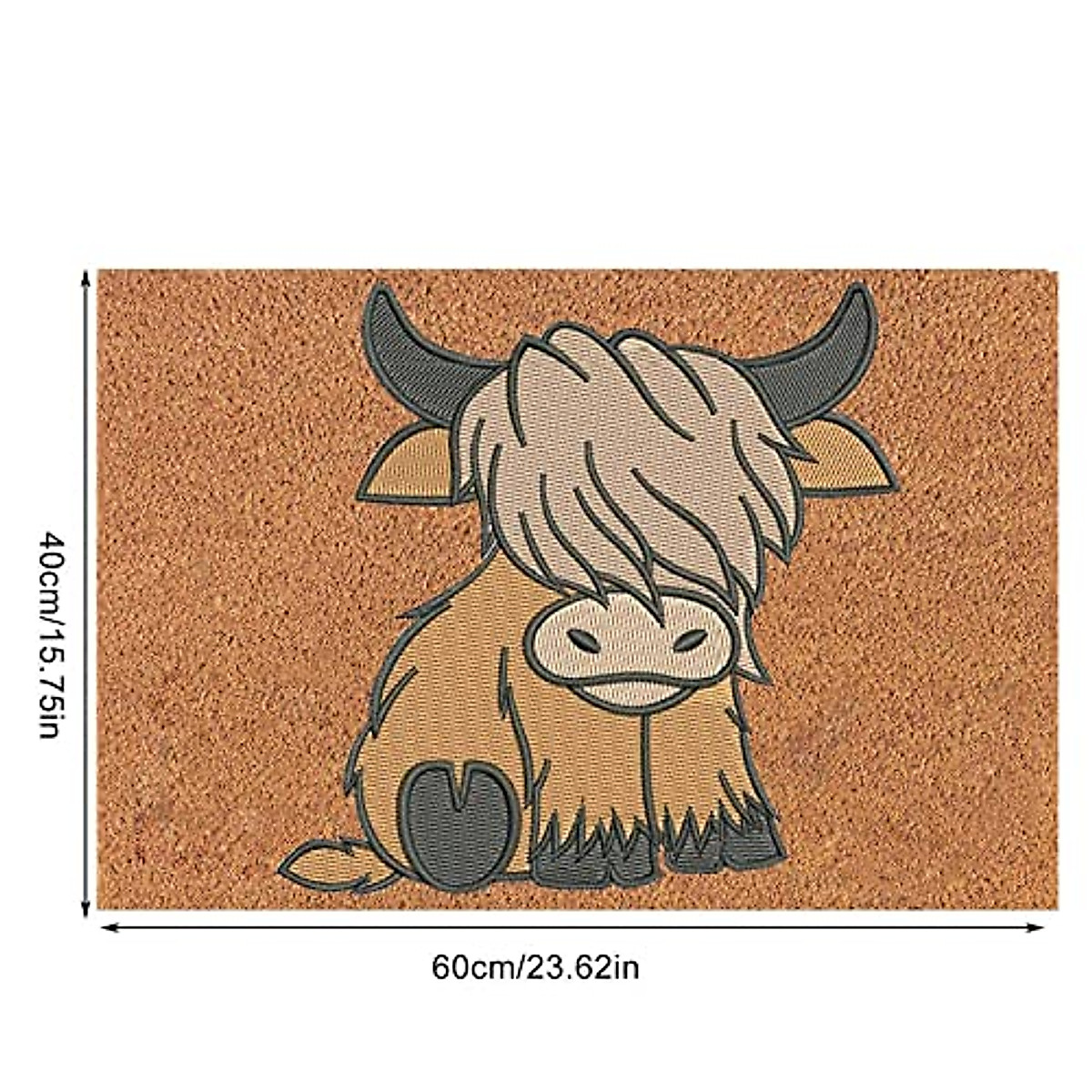 Yealise Home Entrance Rug Fashion Cute Cow Pattern Print Bathroom Kitchen Living Room Doorway Mat