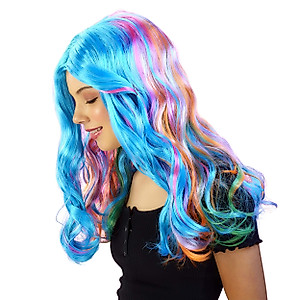 Rainbow High Rainbow Wig – 18"" Role Play Wig for Girls (572534EUC)