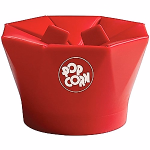 Chef'n PopTop Microwave Popcorn Popper (Cherry)