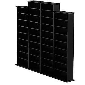 Prepac Quad Width Wall 32 tier Storage Cabinet, Black
