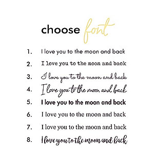 Personalized Night Light for Kids Girls Boys Customized Gifts for Baby Boy Bedroom Moon and Stars