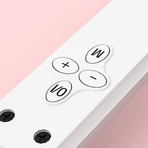 VAV Professional Hair Straightener Negative Ions Ceramic Flat Iron 1 Inch 2 in 1 Curling Iron and Straightener Constant Temperature 410°F for Girls