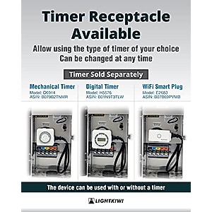 Lightkiwi W9715 300 Watt 120V AC to (12V-13V-14V-15V AC) Multi-Tap Low Voltage Outdoor Landscape Lighting Transformer, Weatherproof for Pathway Lights, Spotlight and Pool/Spa Lightings - ETL Listed