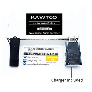 Mini Small Voice Activated Audio Recorder Super Long 288 Hour Storage Capacity (8GB) | 25 Day Standby Battery & up to 28 hrs Cont. | Date & Time Stamp | Easy to Use | Crystal Clear Digital Recording