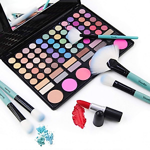 Yuwaku Makeup Brush Set 32pcs, Purple Make up Brushes Professional with Soft Bristles Foundation Powder Eyeshadow Brush Eyeliner Blush Concealer Brush with Bag