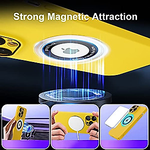 tharlet Magnetic Phone Case Compatible for iPhone 13 Pro Max,Compatible with Magsafe Hard PC with Camera Lens Protector Full Protection Shockproof Slim Matte Cases