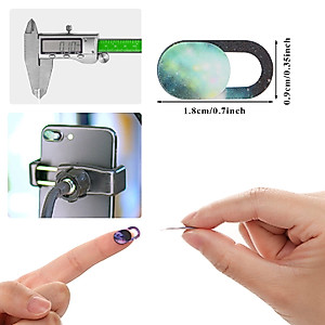 BENOSPACE 10pcs Laptop Camera Cover Slide Universe Webcam Cover Slide Starry Sky Ultra Thin Web Camera Cover for Laptop Desktop PC MacBook Pro iPad Smartphone Tablet Privacy Security Camera Blocker