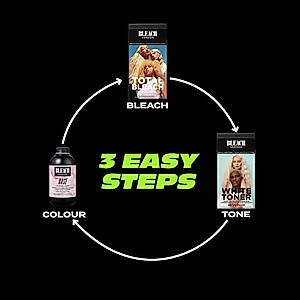 BLEACH LONDON Rose Color - Semi-Permanent Pastel Pink, Temporary Hair Color Cream, Vegan, Cruelty Free, Temporary Hair Color Cream 5.07 fl oz