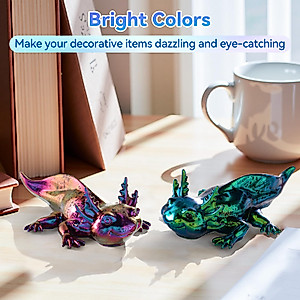 LET'S RESIN Chameleon Flakes, Resin Supplies -Intense Colorshift Pigment Powder for Resin Molds/Tumblers, Chrome Powder Pigment for Christmas Nail Art/Paint/Soap Making