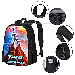 Crunowin 3D Printed Backpack Travel Bag Lightweight Backpack Novel Game Backpack Daily Backpack (Black1)