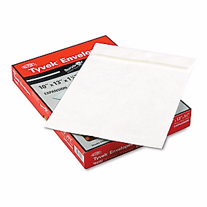 Quality Park Survivor R4202 Tyvek Expansion Mailer, 10 x 13 x 1 1/2, White (Box of 25)