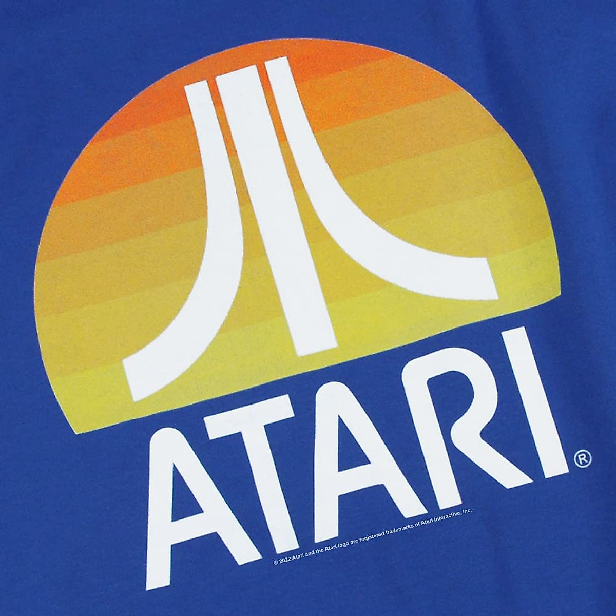 Popfunk Atari Video Game Retro Logo Vintage Gaming Console T Shirt & Stickers (XXX-Large) Blue