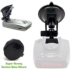 Super Suction Windshield Suction Cup Mount for Escort Passport X70 X80 S55 8500X50 8500 9500ix 9500 S55 Solo S2 S3 STi and Beltronics RX-65 Radar Detectors (Not for Escort IX & MAX Series)