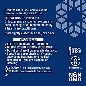 Life Extension 5-LOX Inhibitor with AprèsFlex - Joint Health Support - Gluten-Free, Non-GMO - 100 mg, 60 Vegetarian Capsules