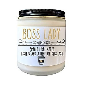 Boss Lady Scented Candle Lady Boss Like a Boss Lady Gift New Job Gift for Boss Funny Gift Boss Babe